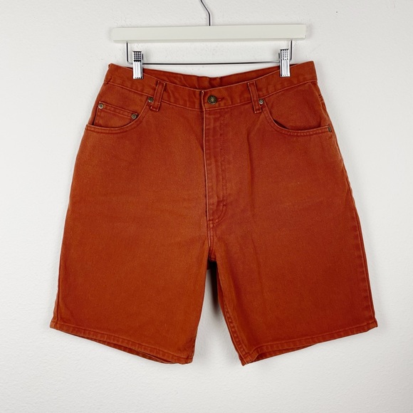 Vintage | Shorts | Vintage Burnt Orange 9s Style Denim High Waisted ...